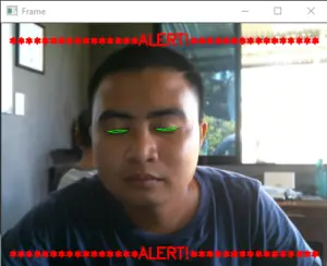 Real-Time Drowsiness Detection using OpenCV Python
