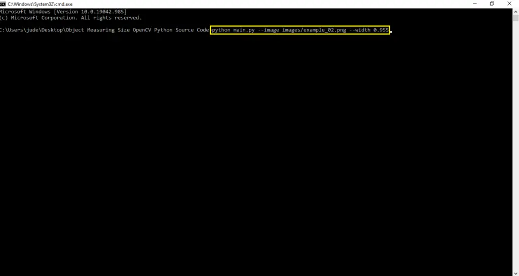 Object Measuring Size Opencv Python With Source Code