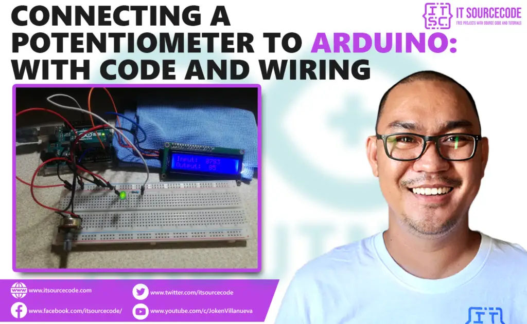 Connecting A Potentiometer To Arduino Code And Wiring Diagram
