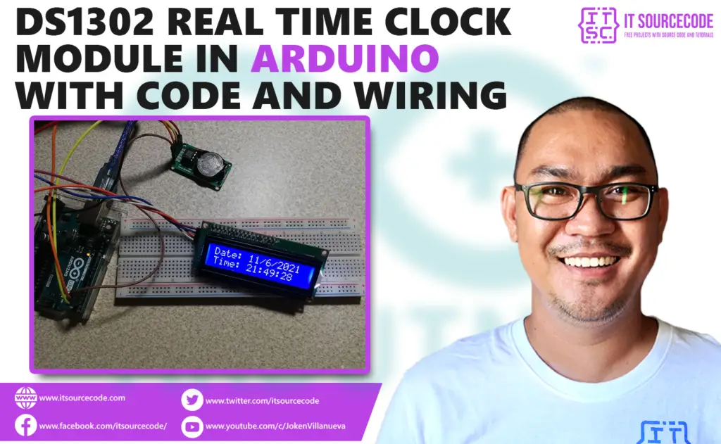 DS1302 Real Time Clock Module In Arduino - Itsourcecode.com