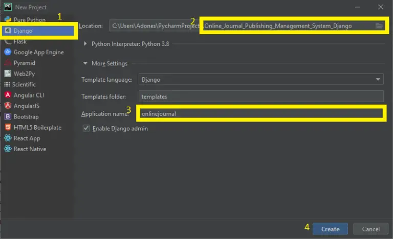 Online Journal Management System Project in Django with Source Code