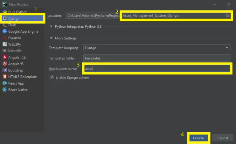 Asset Management System Project in Django with Source Code