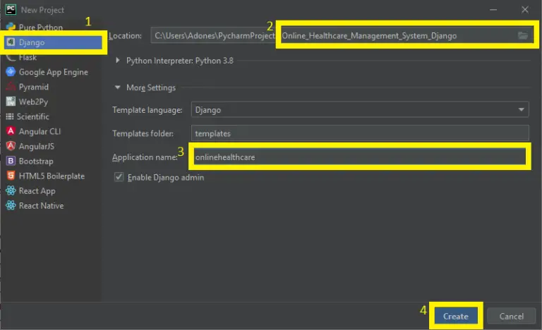 Online Healthcare Management System in Django with Source Code
