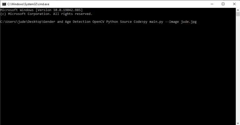 Gender And Age Detection Opencv Python With Source Code Video