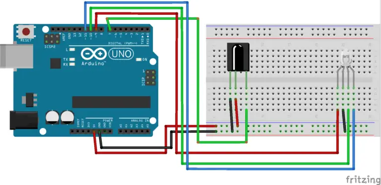 Infrared Remote Control in Arduino: Code and Wiring Diagram