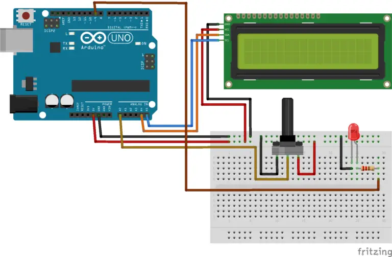 Connecting a Potentiometer to Arduino: Code and Wiring Diagram