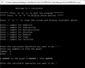 Calculator in C with Source Code - Itsourcecode.com