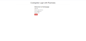 Login Page or Form in CodeIgniter With MySQL