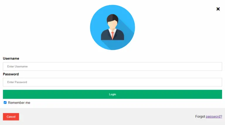 Login Page In Javascript With Source Code - VIDEO