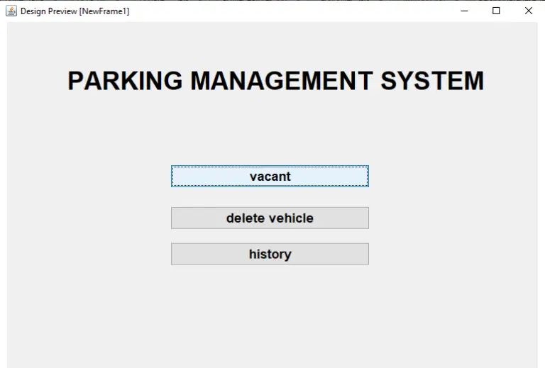 Parking Management System Project In Java Free Download