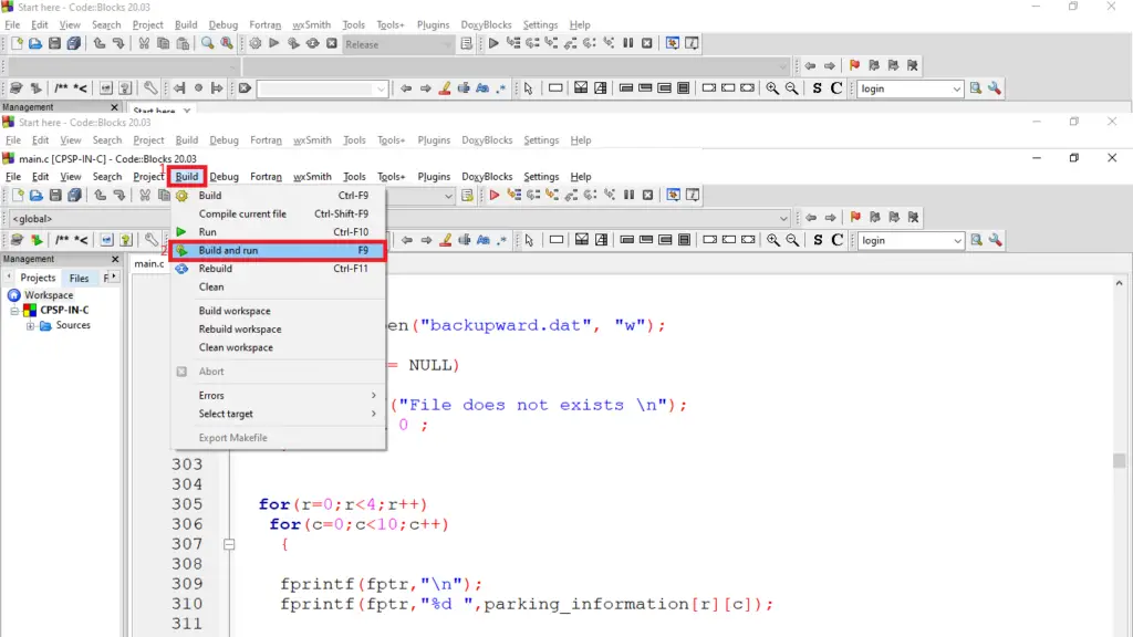 Car Parking System Project in C Language with Source Code