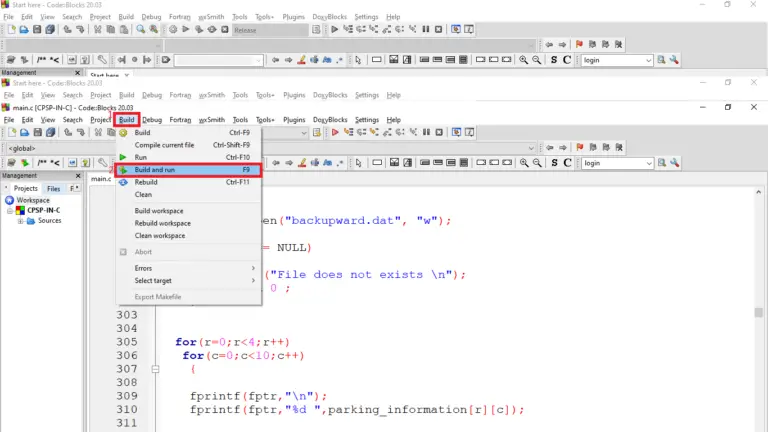 Car Parking System Project in C Language with Source Code