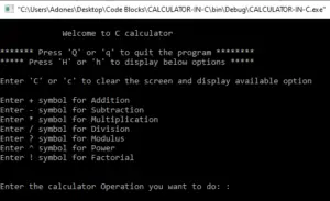 Calculator in C with Source Code - Itsourcecode.com