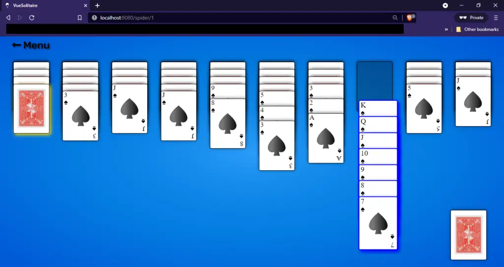 Solitaire Card Game in VueJS: Free Source Code