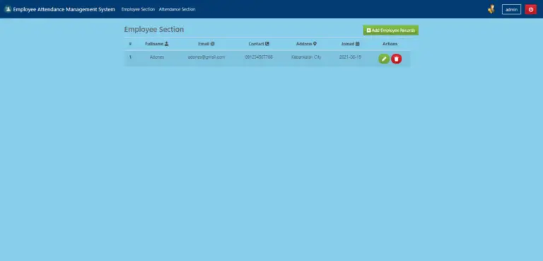 Attendance Management System In CodeIgniter With Source Code