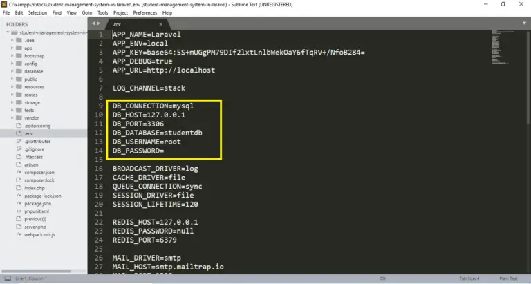 Student Management System in Laravel With Source Code