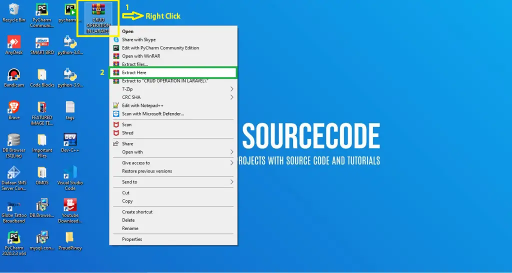 Crud Operation in Laravel With Source Code