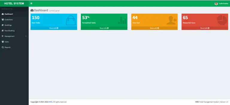 Hotel Management System in CodeIgniter with Source Code
