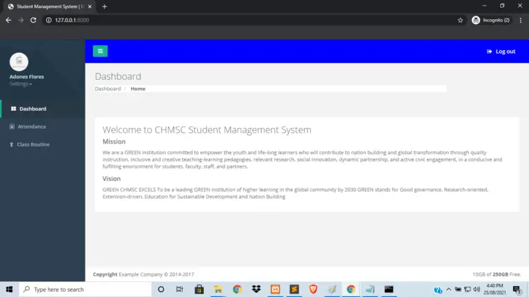 Student Management System in Laravel With Source Code