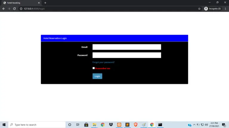 Hotel Reservation System using Laravel With Source Code
