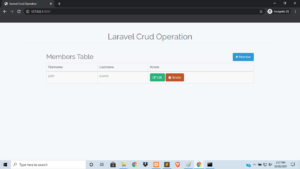 Crud Operation in Laravel With Source Code