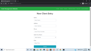 Hotel Management System Project in Laravel With Source Code