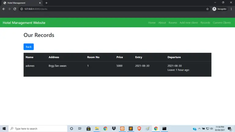 Hotel Management System Project in Laravel With Source Code