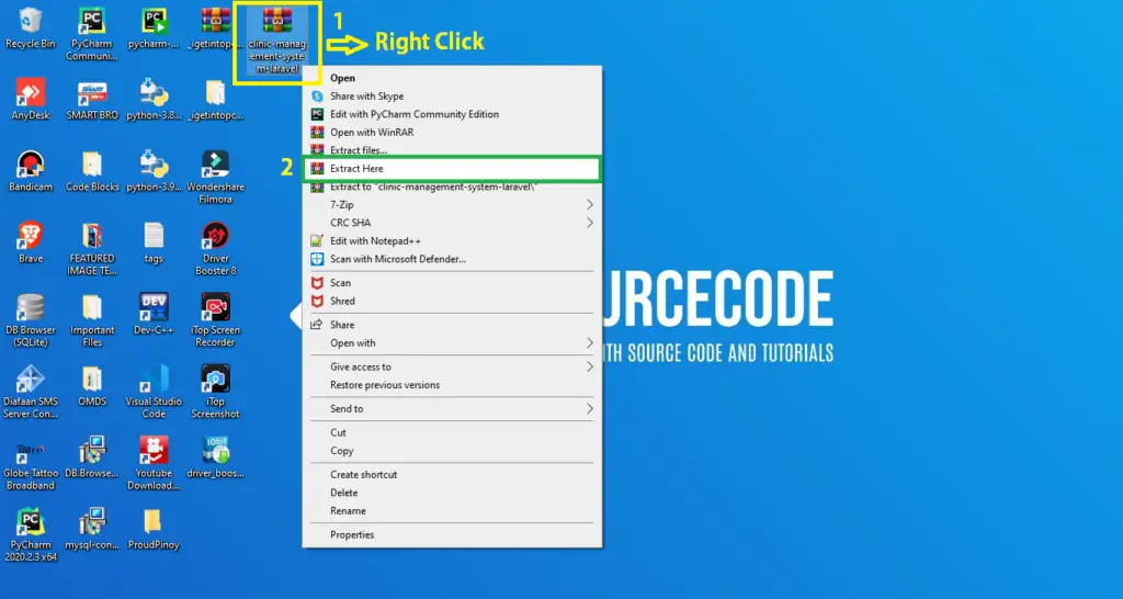 Clinic Management System Project in Laravel with Source Code