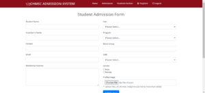Student Admission Management System In CodeIgniter