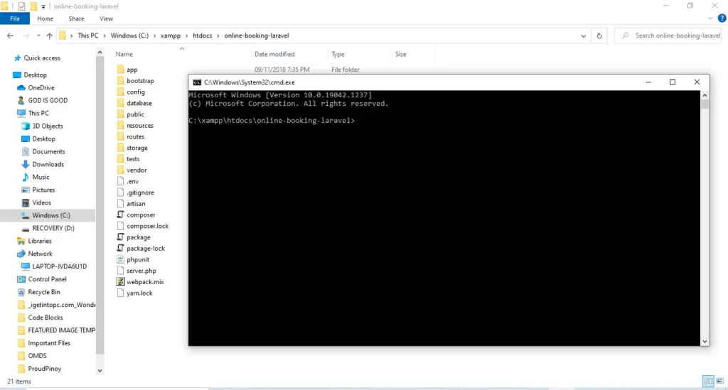 Online Booking System Project in Laravel with Source Code