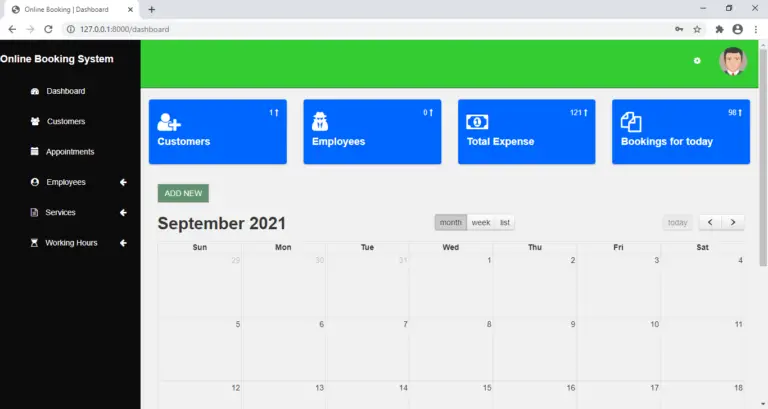 Online Booking System Project in Laravel with Source Code