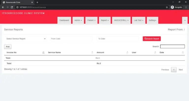 Clinic Management System Project In Laravel With Source Code