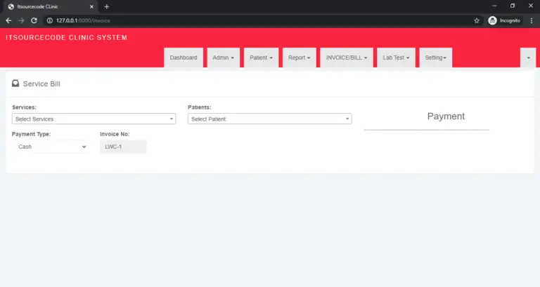 Clinic Management System Project in Laravel with Source Code - 2022
