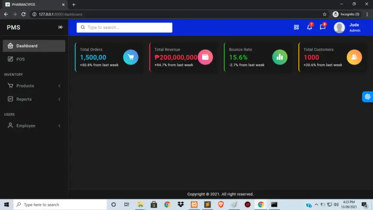Pharmacy Management System Project in Laravel