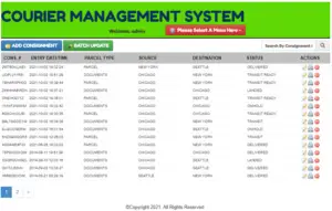 Courier Management System Project In CodeIgniter [Source Code]