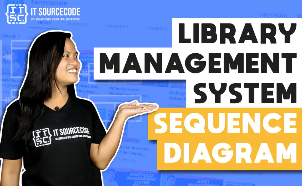 Library Management System Sequence Diagram | UML | Itsourcecode.com