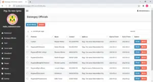 Barangay Management System Project in PHP with Source Code