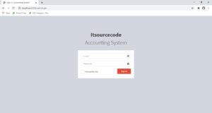 Accounting System Project in Laravel with Source Code