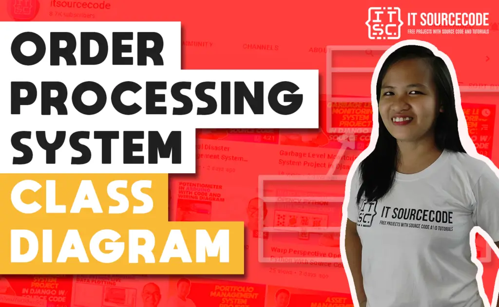 Class Diagram for Order Processing System - Itsourcecode.com