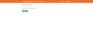 CRUD in PHP and MySQL with Source Code