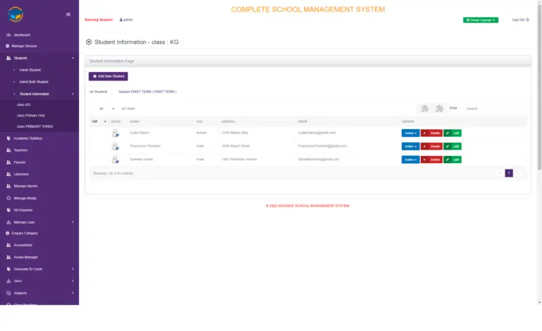 School Management System In PHP Open Source - FREE Download
