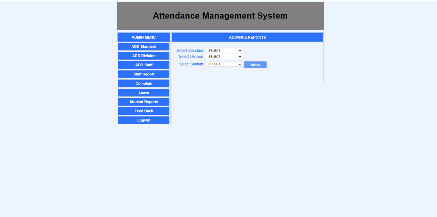 Attendance Management System Project in ASP.NET - Itsourcecode.com