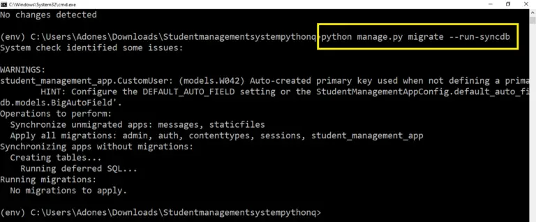 [Advance] Django Student Management System with Source Code