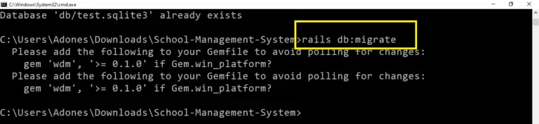 School Management System Project in Ruby on Rails with Source Code