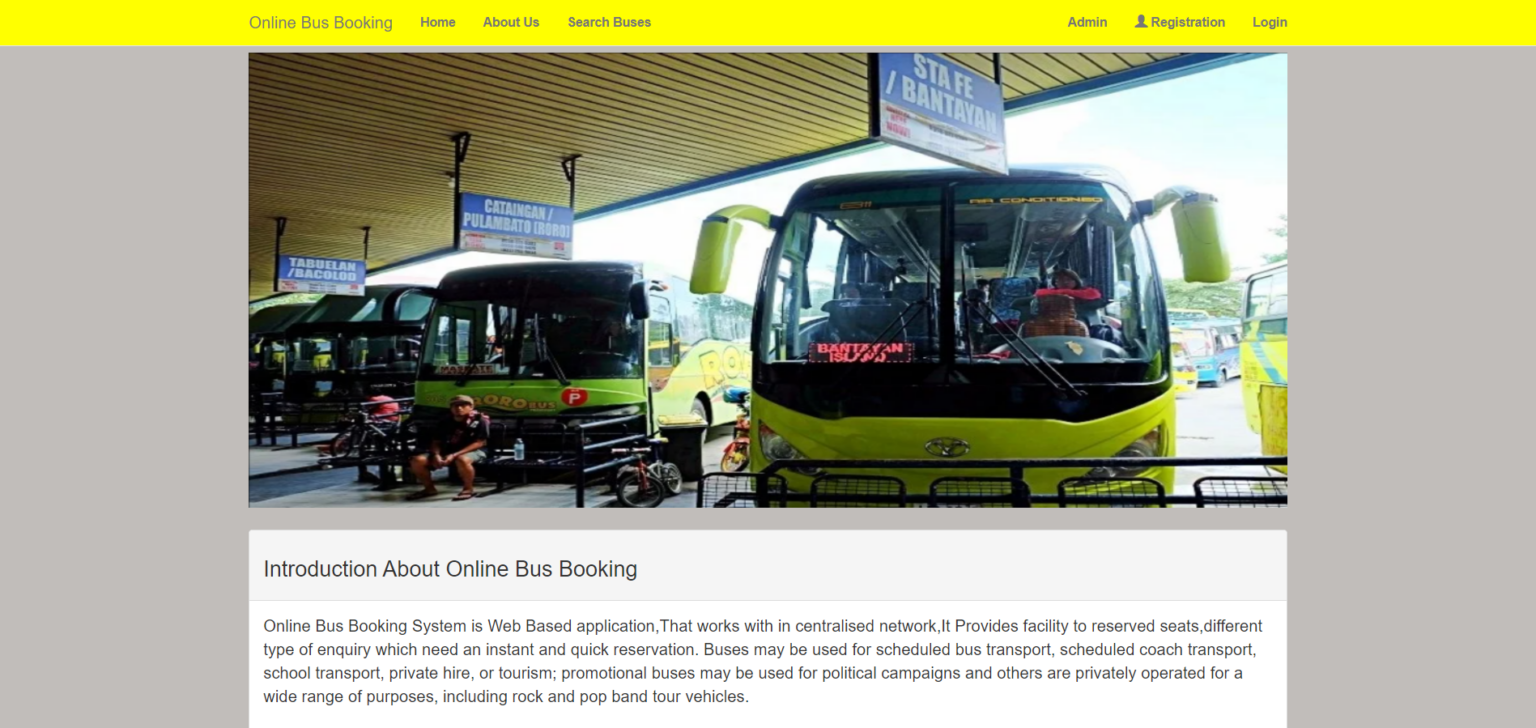 Bus Reservation System Project in ASP.net With Source Code