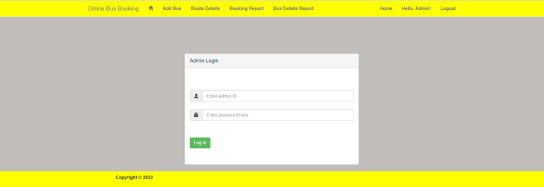 Bus Reservation System Project in ASP.net With Source Code