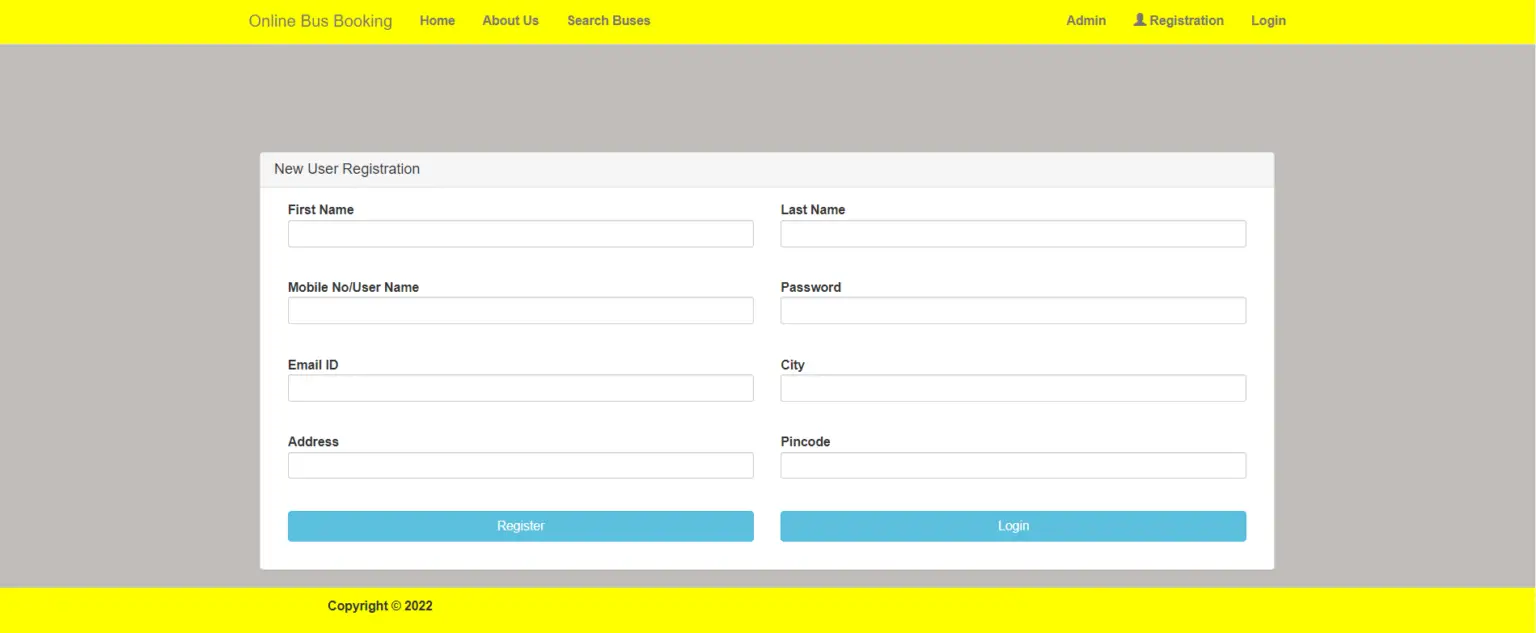 Bus Reservation System Project in ASP.net With Source Code