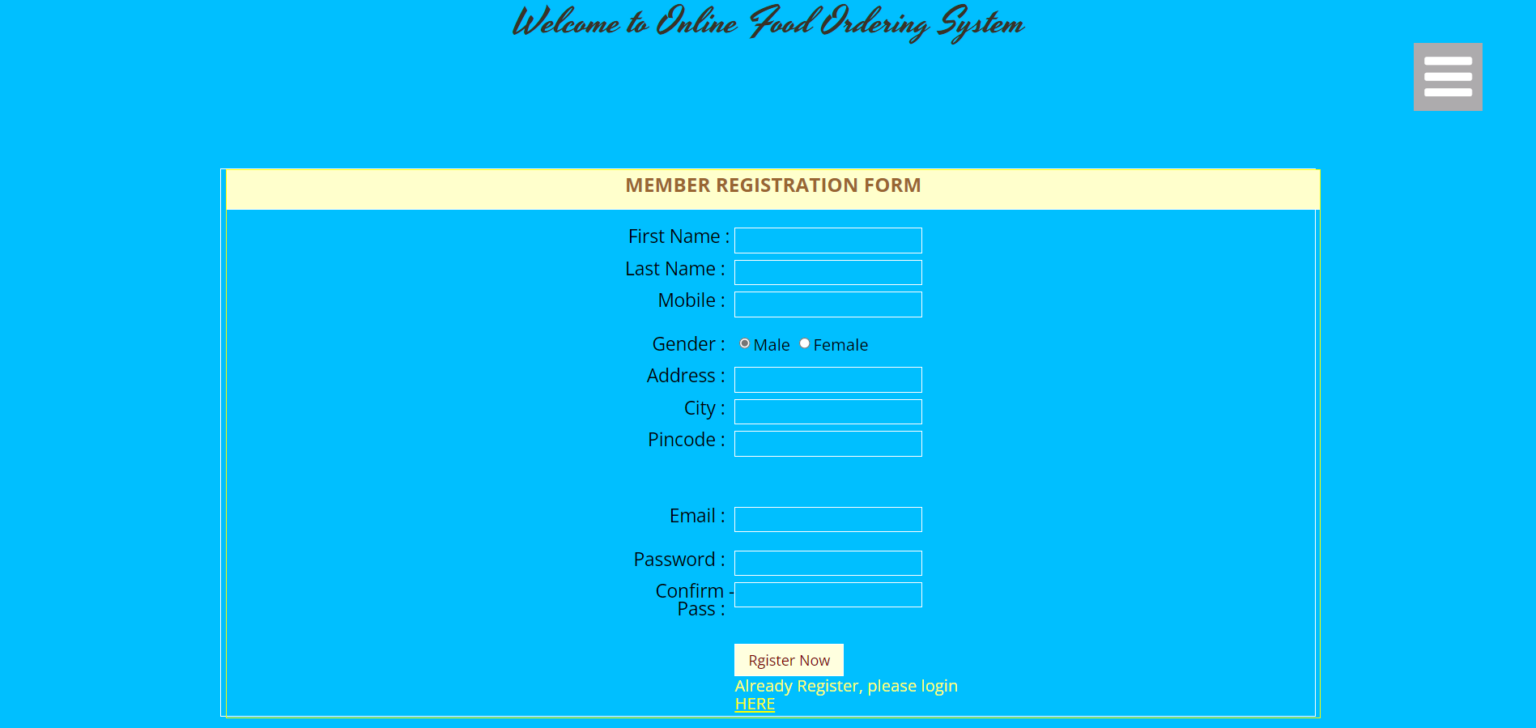 Online Food Ordering System Project in ASP.net FREE Download ...