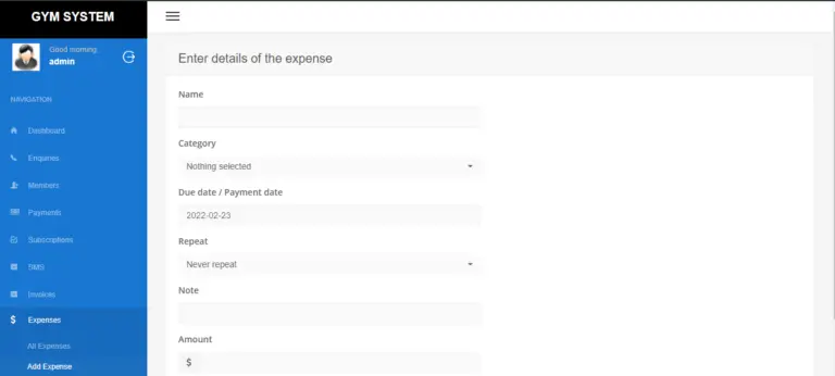 [Complete] Gym Management System in Laravel with Source Code