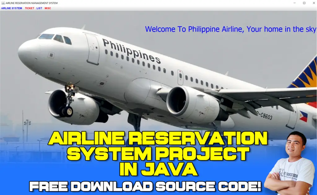 Airline Reservation System Project In Java With Source Code
